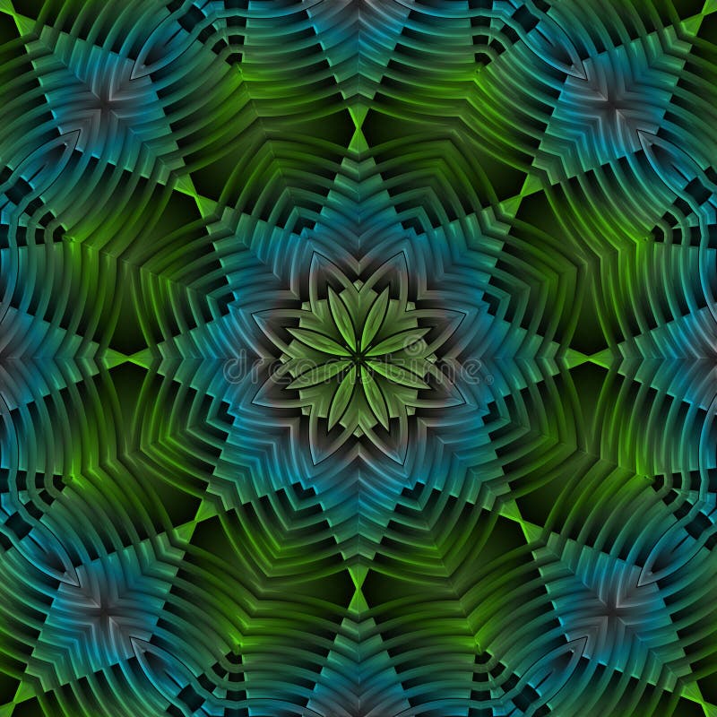 3d Geometric Color Gradient Pattern Stock Illustration - Illustration ...