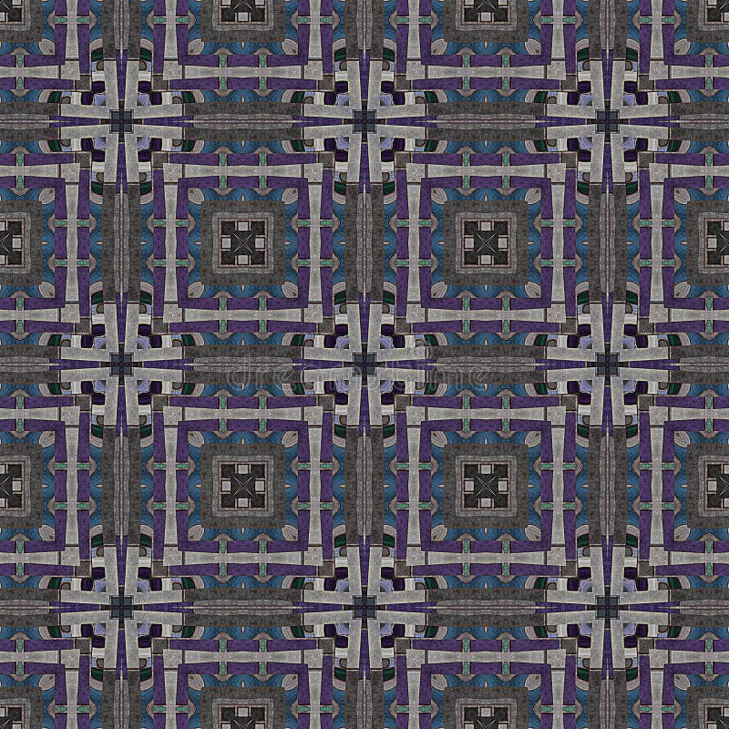 3d Geometric Mosaic Pattern Stock Illustration - Illustration of ...