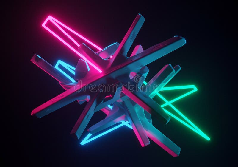 An Abstract 3D Geometric Structure with Interlocking Shapes is ...