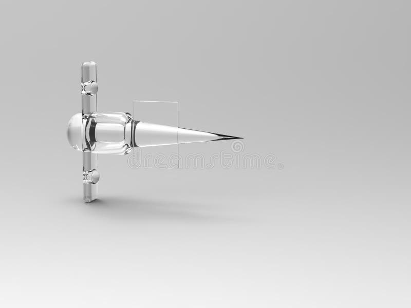 Abstract 3d Glass Rocket Jet Plane Stock Illustration - Illustration of ...