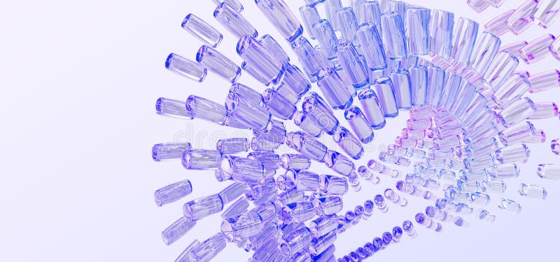 Abstract 3d Glass Tech Background with Speed Motion Crystal Swirl ...