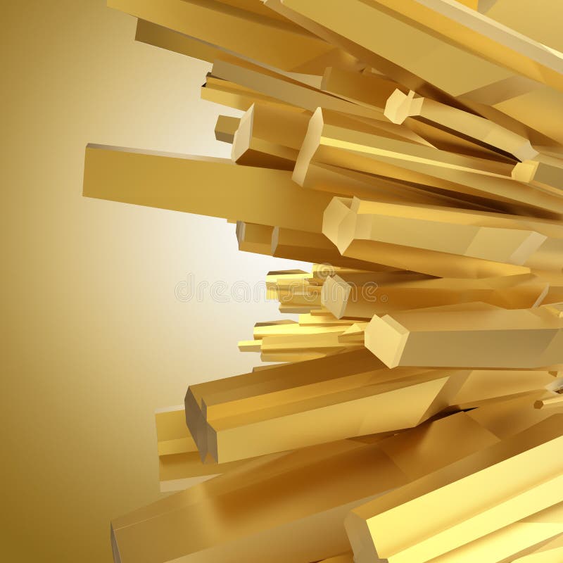 Background 3d Sharp Golden Crystal Shapes Stock Illustrations – 29 ...