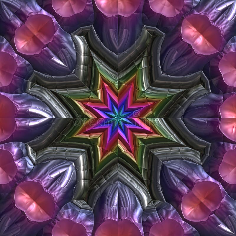 3d Golden Green Black Geometric Tile Pattern Stock Illustration ...