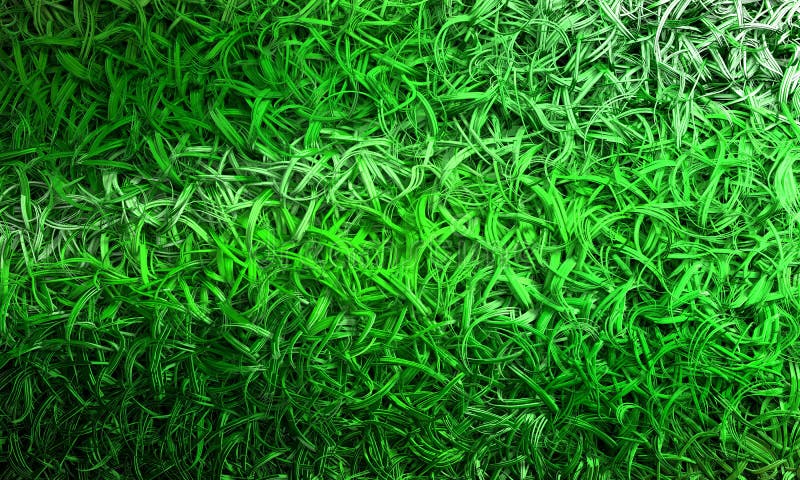 Abstract 3d Green Grass. Natural Background Texture. Stock Illustration ...