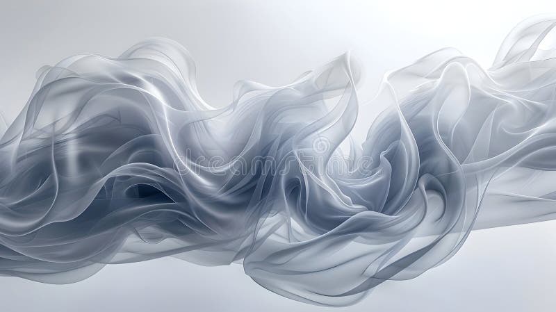 Abstract 3D Grey Fabric Waves Background Illustration Stock ...
