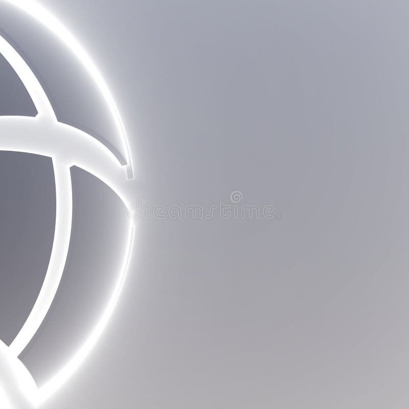 Abstract 3d Grey Sphere on the Grey Background. 3d Illustration,3d ...