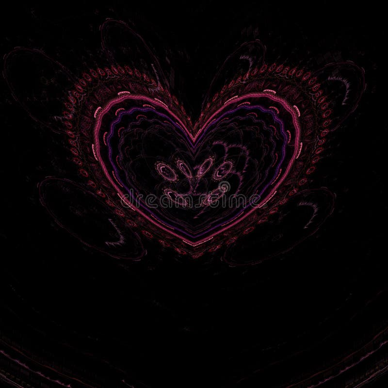 Heart- fractal stock illustration. Illustration of human - 1794578