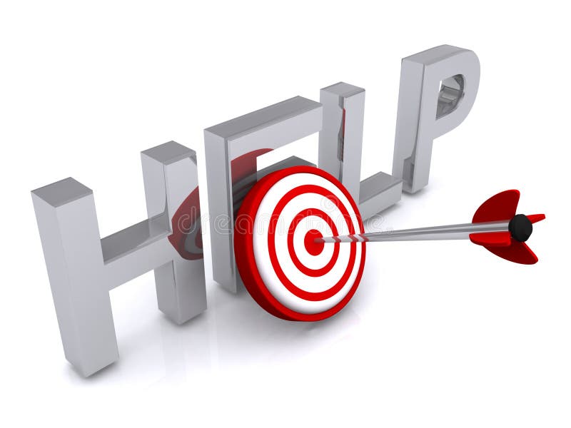 Abstract 3d help sign stock illustration. Illustration of design - 45083297