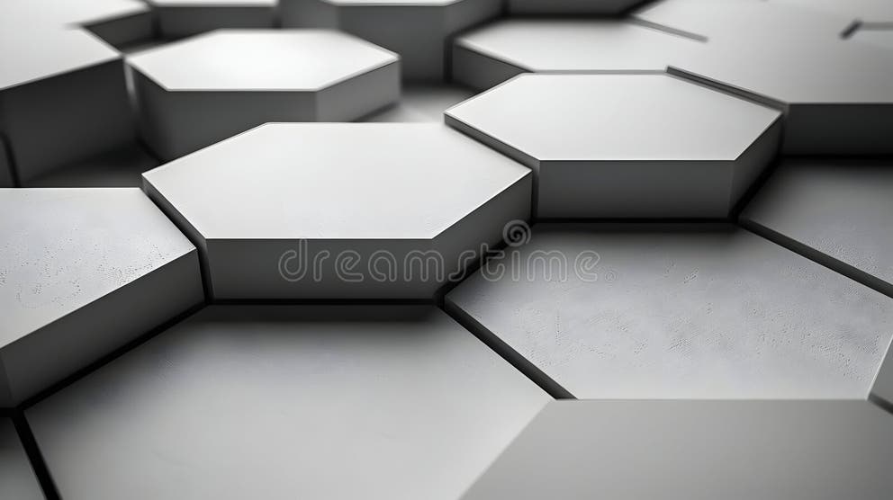 Abstract 3D Hexagon Background Image Stock Illustration - Illustration of texture, background ...