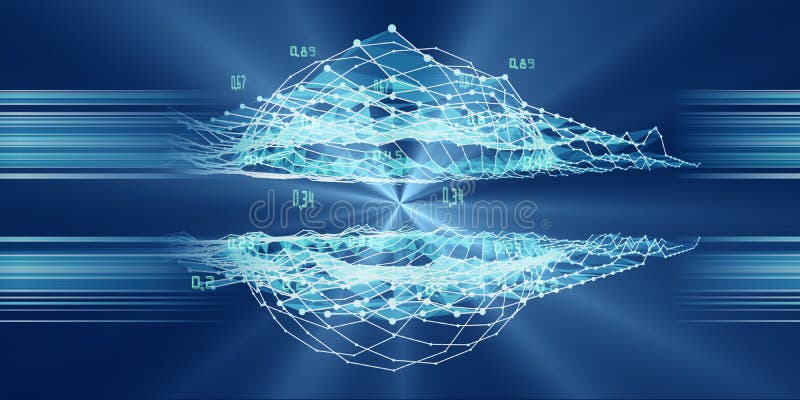 Abstract 3D Illustration Background Artificial Intelligence Sphere on ...