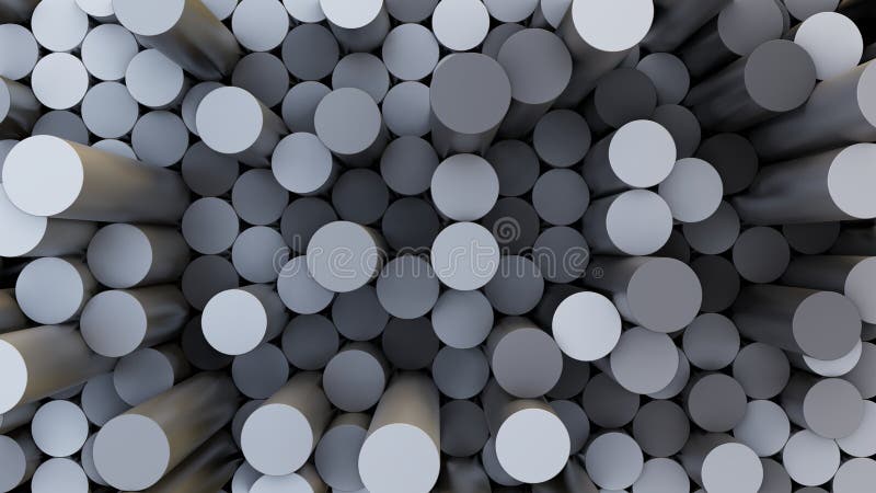 Abstract 3D Illustration of Colorful Cylinders Background Stock ...