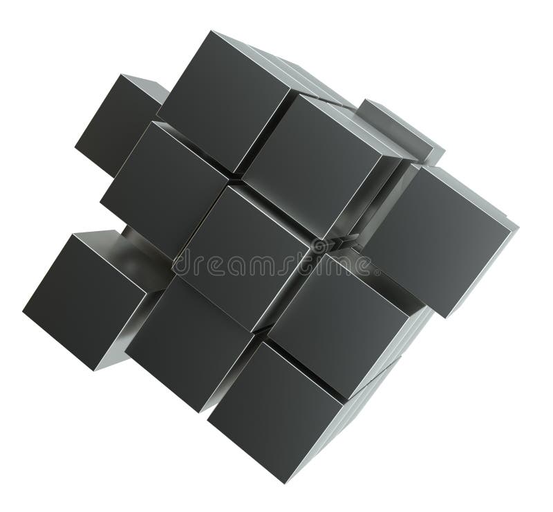 Cube Assembling Blocks Stock Illustrations – 311 Cube Assembling Blocks ...