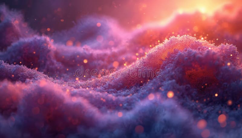 Abstract 3D Illustration, Liquid Texture with Wave Pattern. Flowing ...