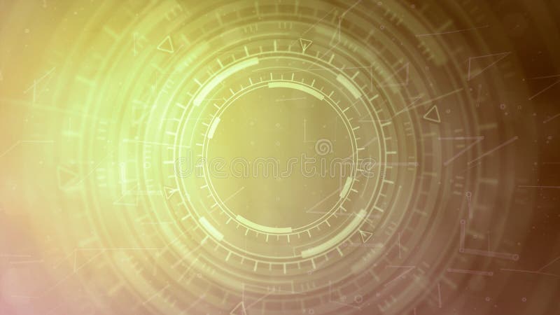 Vivid Modern Abstract Background of Moving Ui Circles, Technology ...