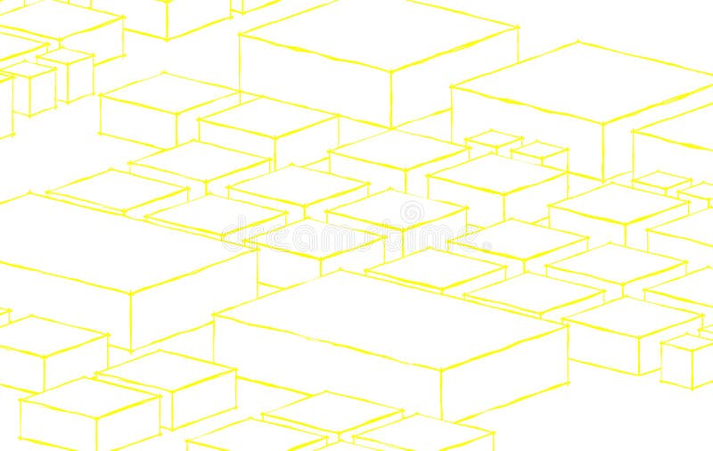 Abstract 3d Illustration Texture Background Composed of Boxes. Stock ...