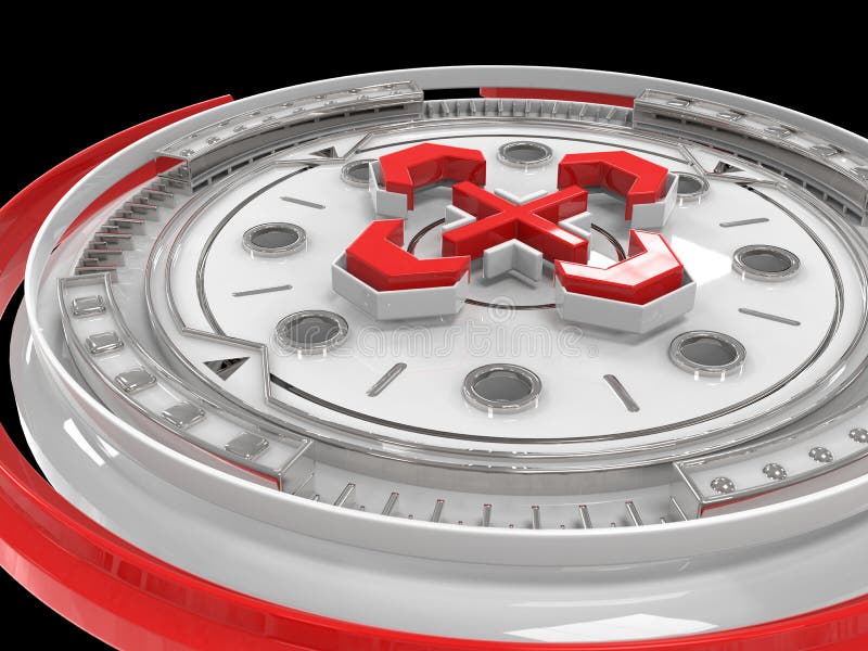 Abstract 3d Industrial Design Circular Shape. 3d Rendering Illustration ...