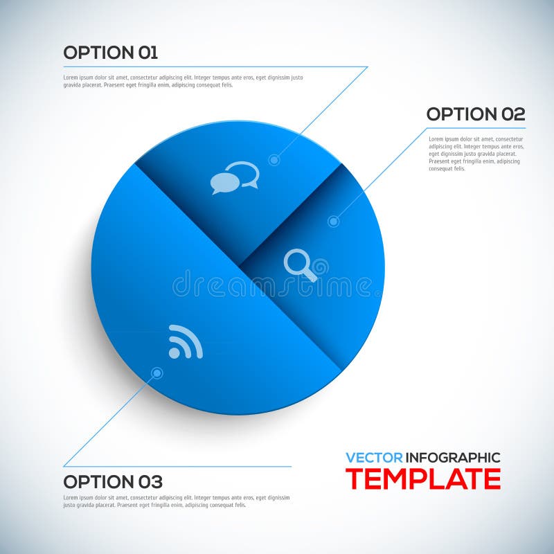 Segmented Wheel Template for Presentations Stock Vector - Illustration ...