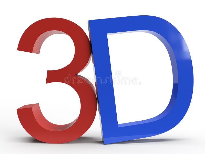 Abstract 3d Lettering Background with Colorful Three-dimensional Effect ...