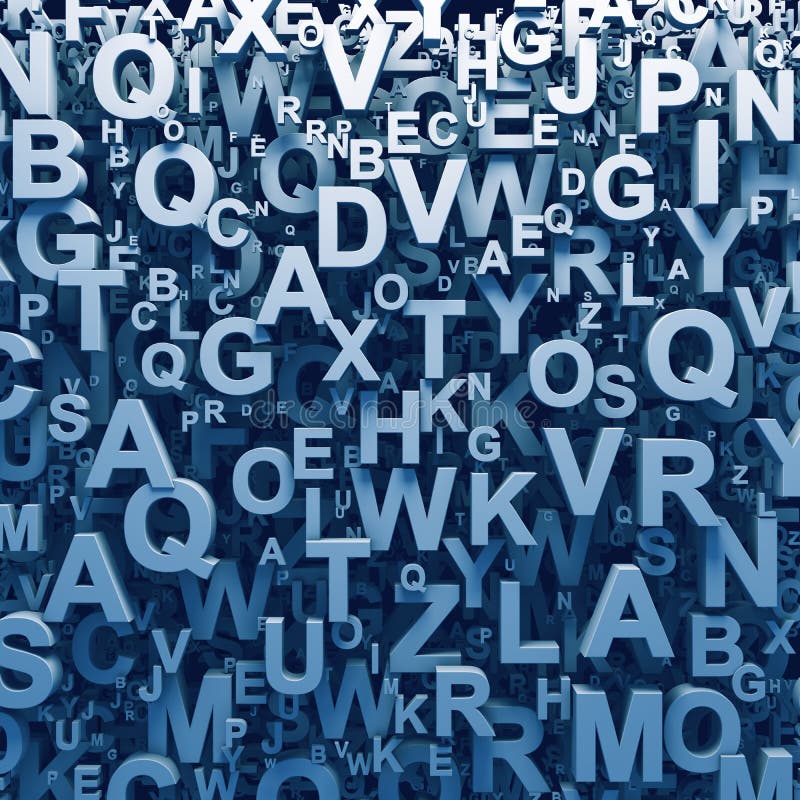 Abstract 3d Letters Background Stock Illustration - Illustration of ...
