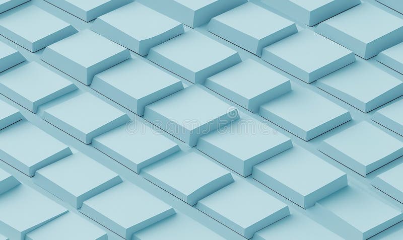 Abstract 3D Light Blue Blocks Pattern Background, Ideal for Digital ...