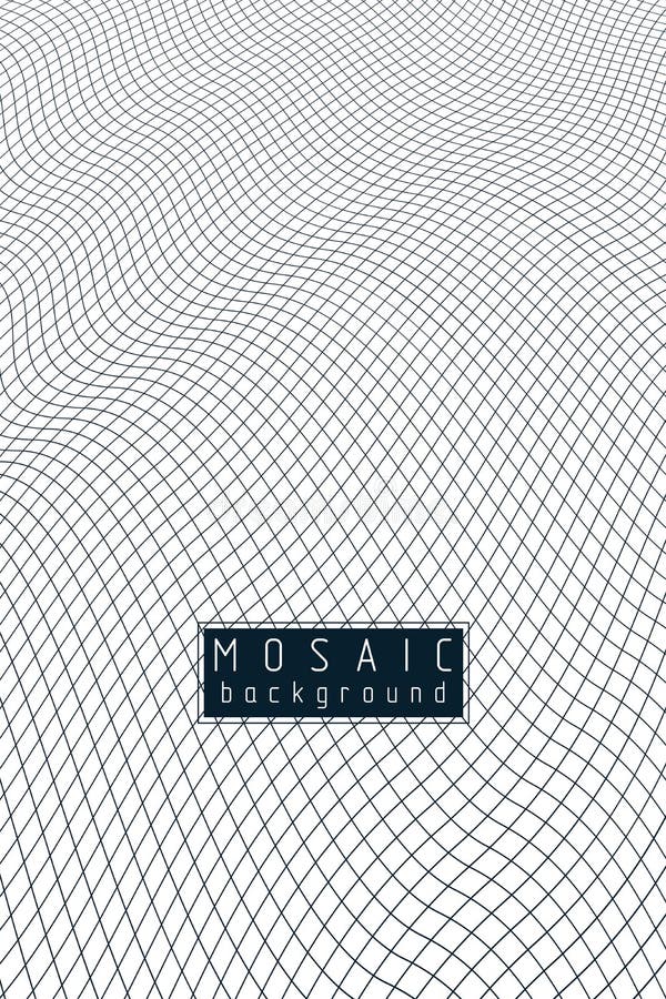 Abstract 3d Linear Mesh Vector Background Stock Vector Illustration