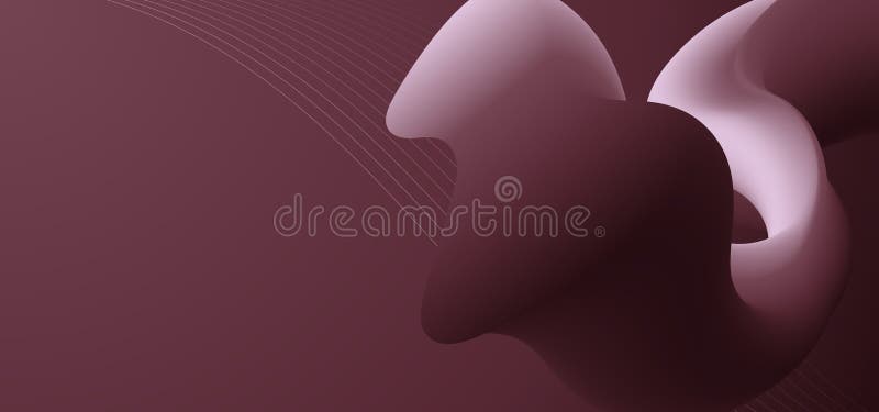 Abstract 3D Liquid Gradient Wipe Banner Background with Red Wine Color ...