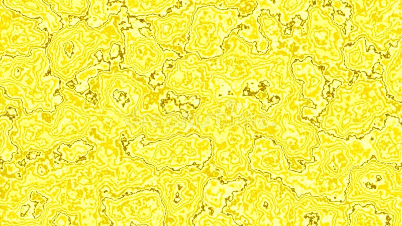 Abstract 3d Liquid Texture of Yellow Color, Seamless Loop. Design ...