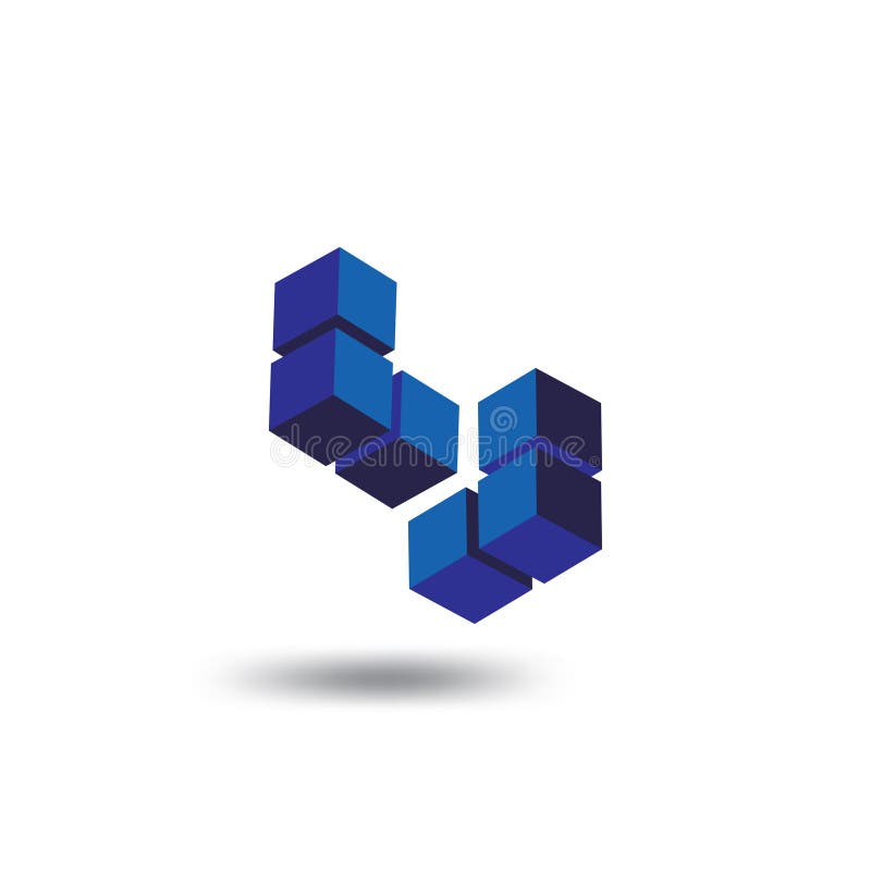 Abstract 3d Logo Icon Vector Stock Illustration - Illustration of icon ...