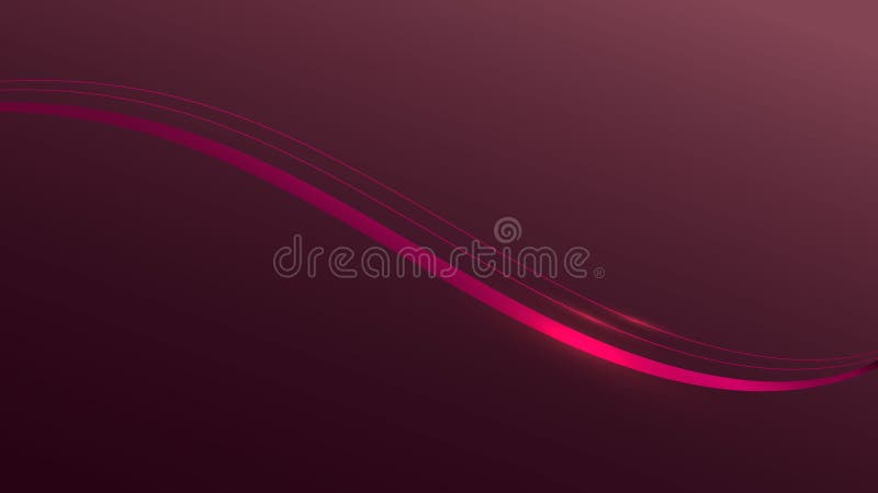 Abstract 3D Luxury Ribbon Line Elements with Glowing Light Effect on ...