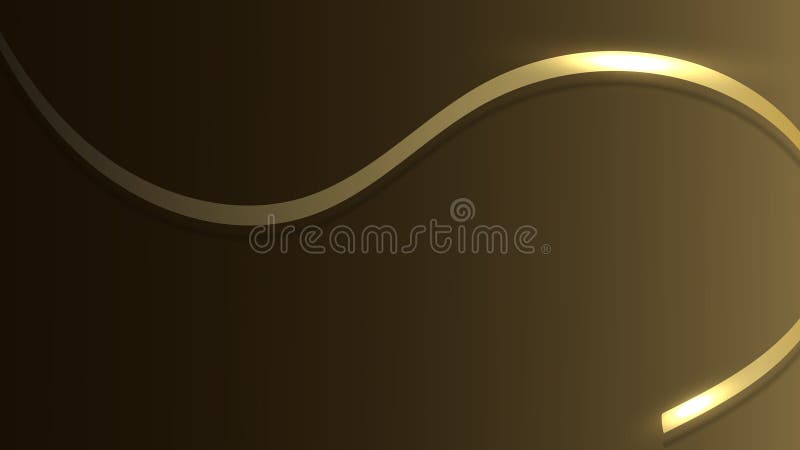 Abstract 3D Luxury Ribbon Lines Elements with Glowing Light Effect on ...