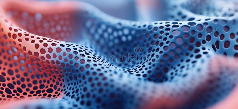 Abstract 3D Mesh Pattern with Red and Blue Gradient Colors and ...