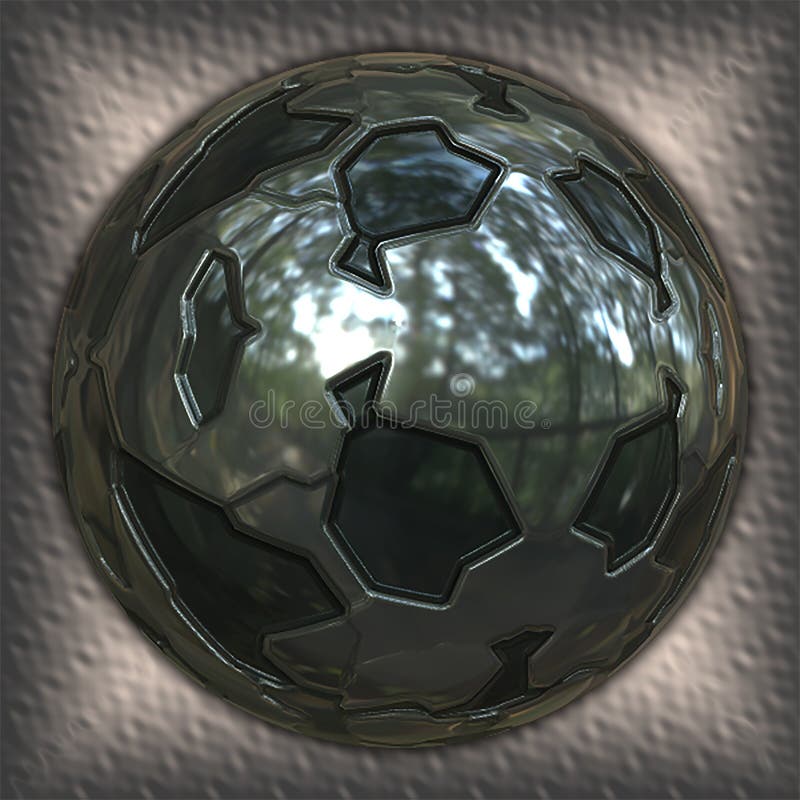 3d metallic sphere graphic stock illustration. Illustration of ...