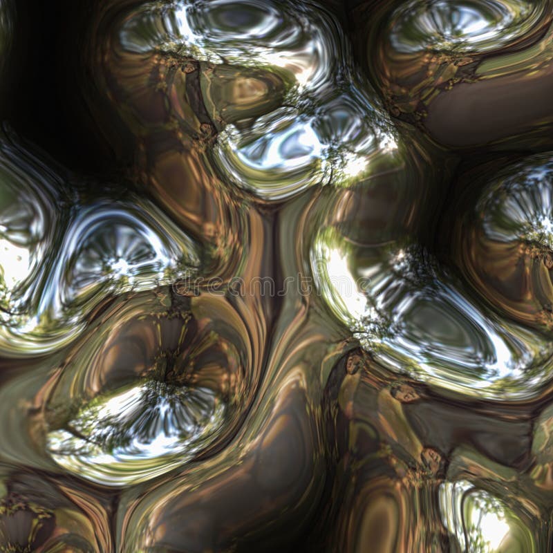 3d Metallic Surface Melting Pattern Stock Image - Image of melting ...