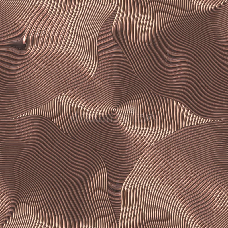 3d Metallic Surface Wave Pattern Stock Illustration - Illustration of ...
