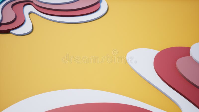 3D Multicolor Line Abstract Background Wallpaper Stock Illustration ...