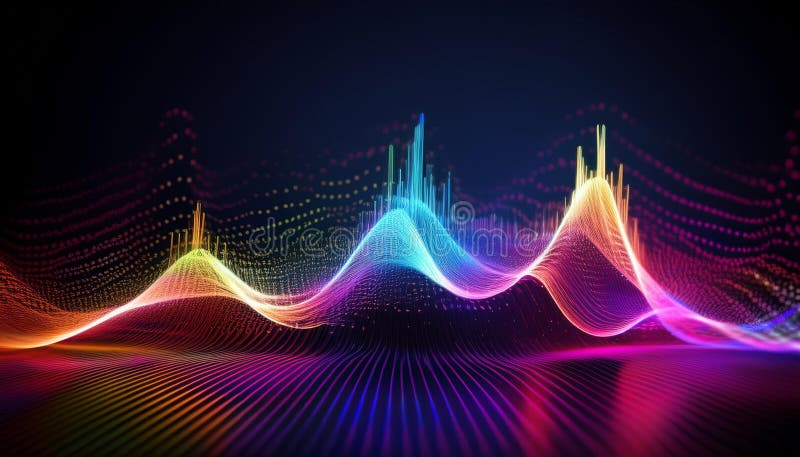 Abstract 3D Music Visualizer with Colorful Particles, 3D Background ... Abstract 3D Music Visualizer with Colorful Particles, 3D Background ...