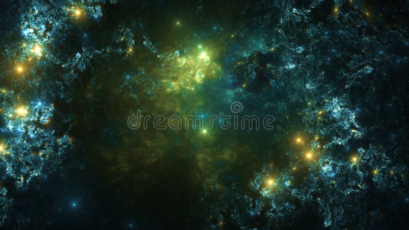 3d Nebula Rendered Space Scene Stock Illustration - Illustration of ...