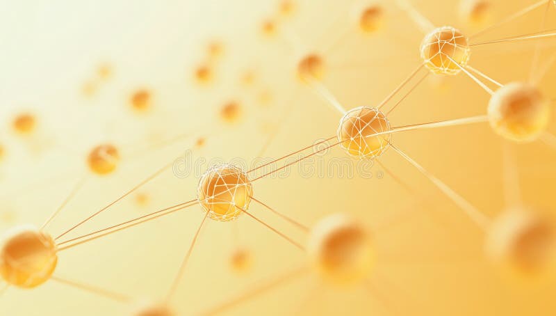 Abstract 3d Network Connection Structure Stock Illustration