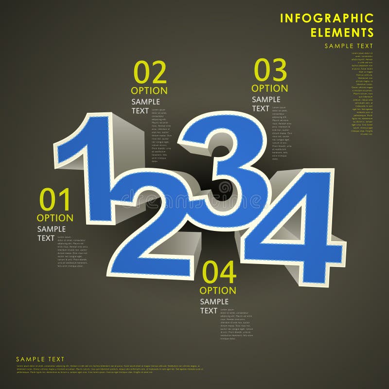 Number Infographics Template Design. Business Concept Infograph with 6 ...