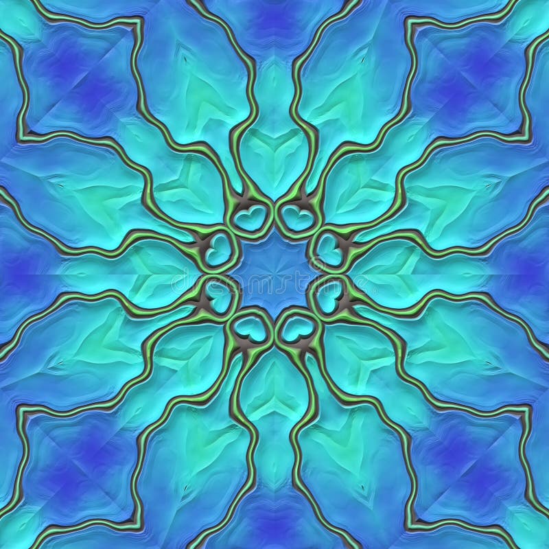 3d Octagonal Color Gradient Pattern Stock Illustration - Illustration ...