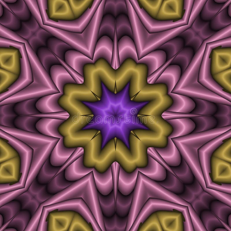 3d Octagonal Geometric Pattern Stock Illustration - Illustration of ...