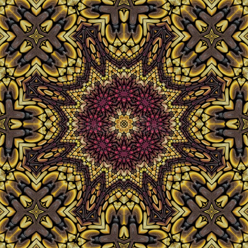 3d Octagonal Geometric Pattern Stock Illustration - Illustration of ...