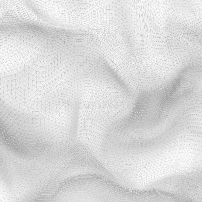 Abstract 3D Pale White Net Cloth Background Stock Illustration ...