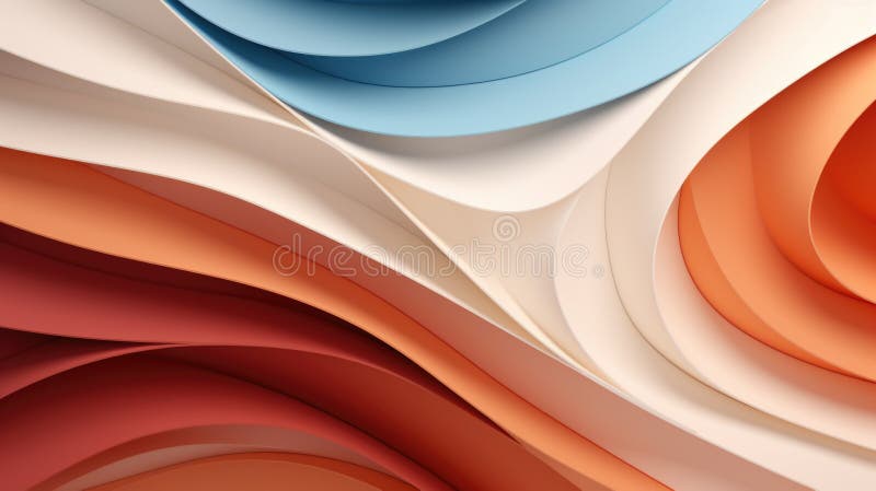 Abstract 3D Paper Background Stock Illustration - Illustration of ...