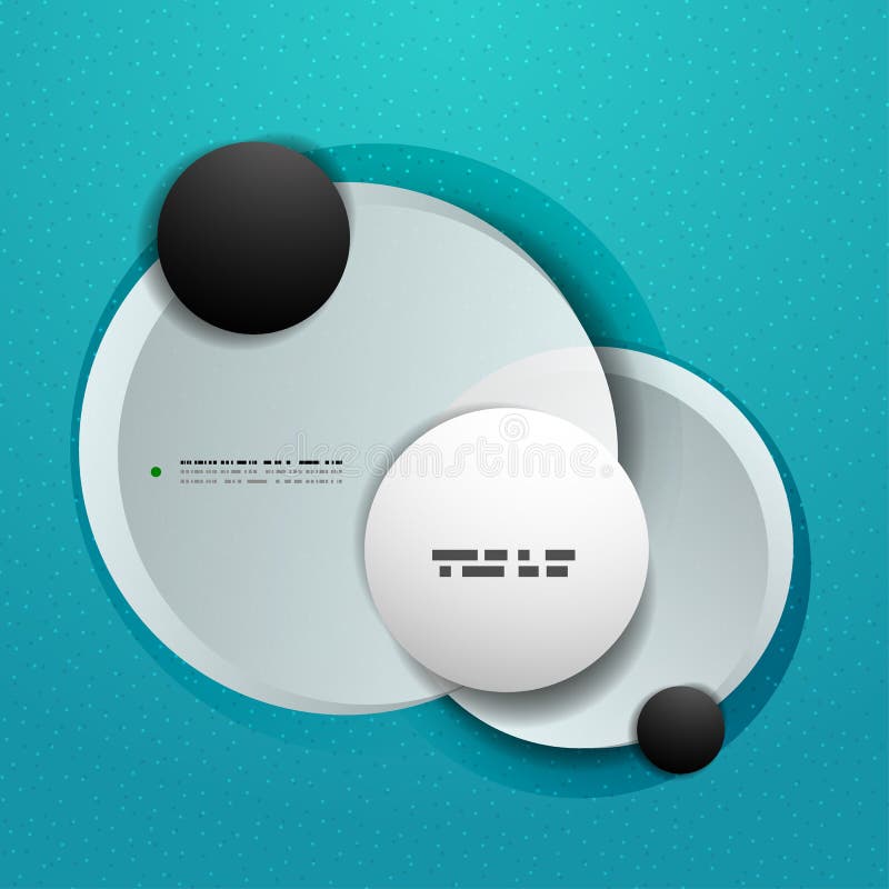 Abstract 3d Paper Empty Circles Template Stock Vector - Illustration of ...