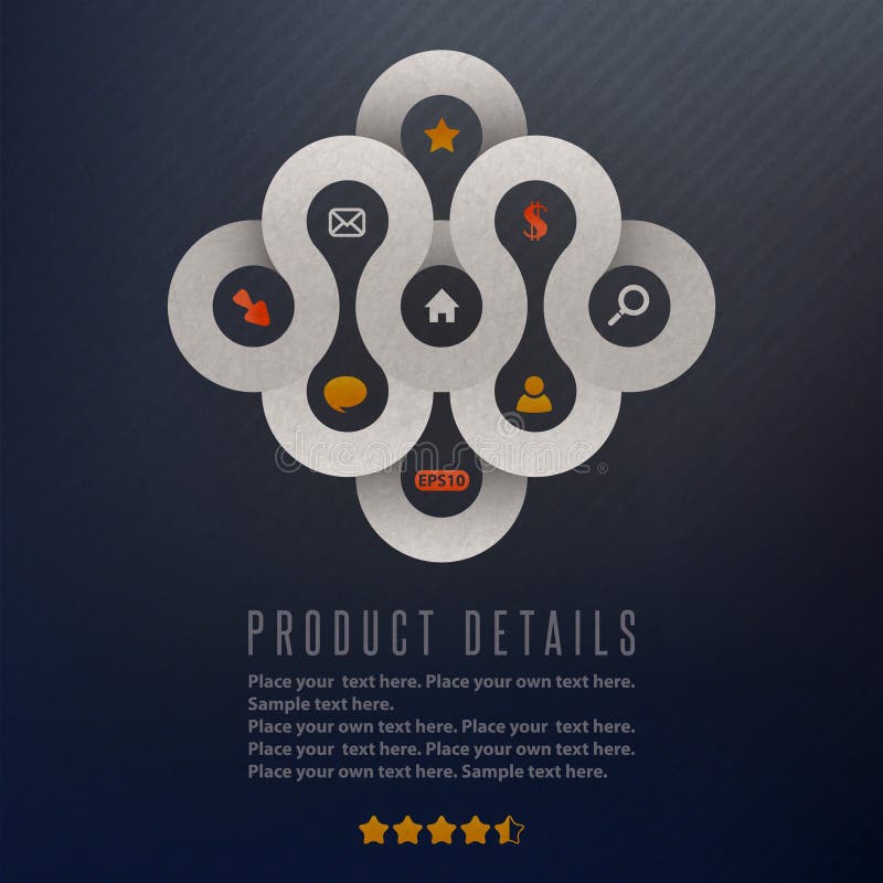 Abstract 3D Paper Graphics stock vector. Illustration of digital - 33767608