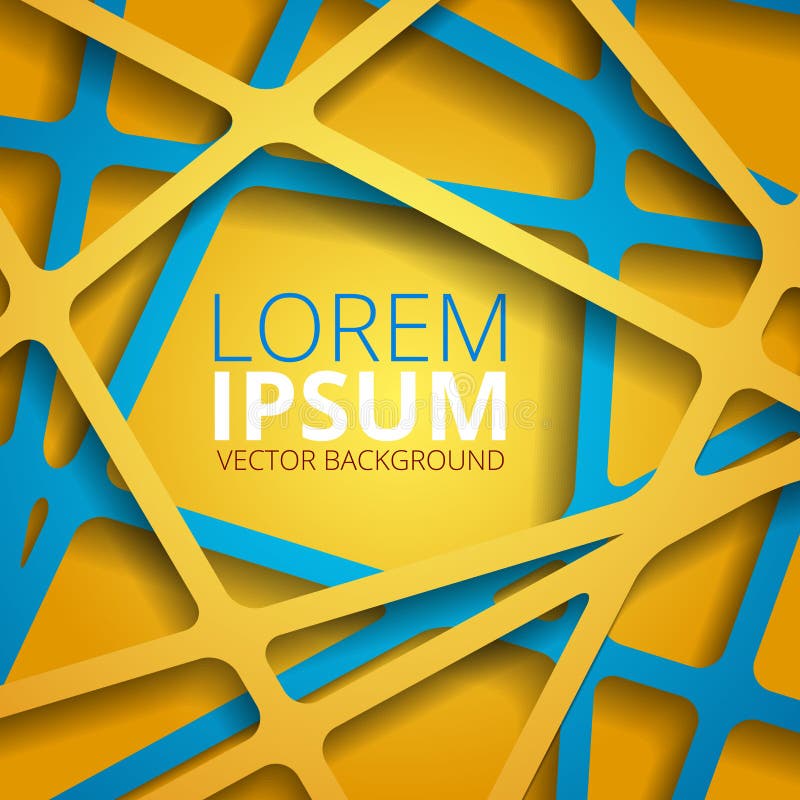 Abstract 3D Paper Graphics. Vector Illustration Stock Vector ...