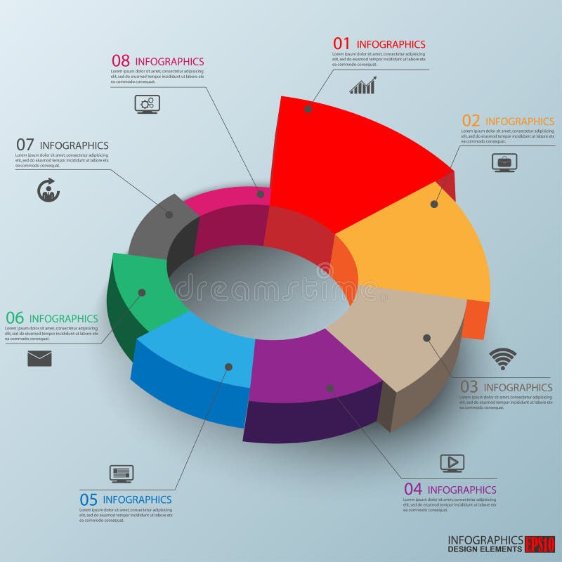 Abstract 3D Digital Illustration Infographic with World Map.Can Stock ...