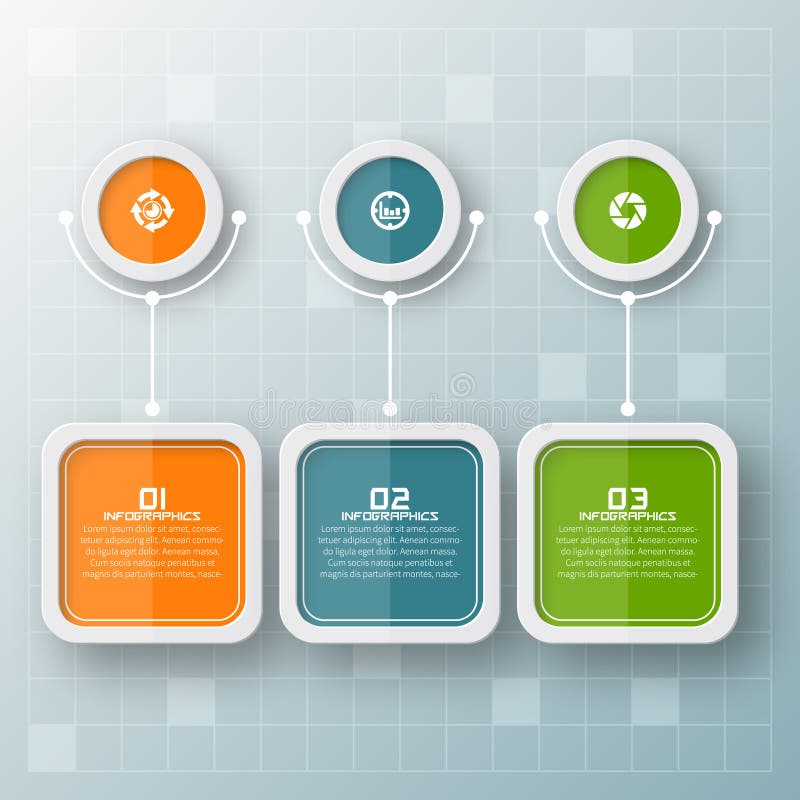 Abstract 3D Paper Infographics. Business Template .Vector Illustration ...