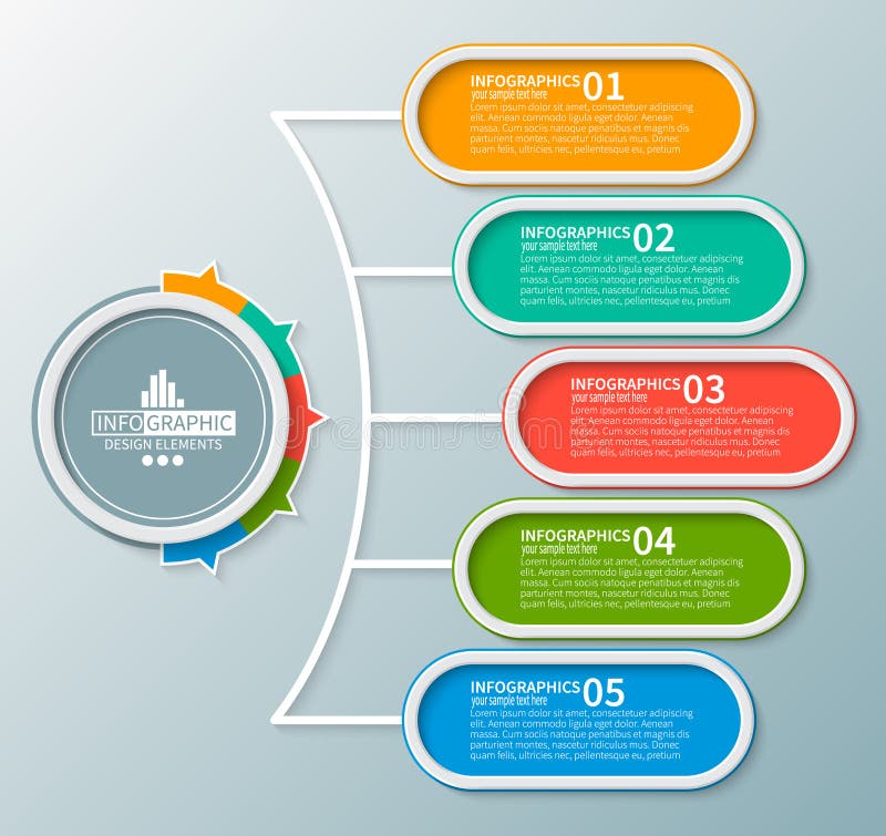 Abstract 3D Paper Infographics. Business Template .Vector Illustration ...